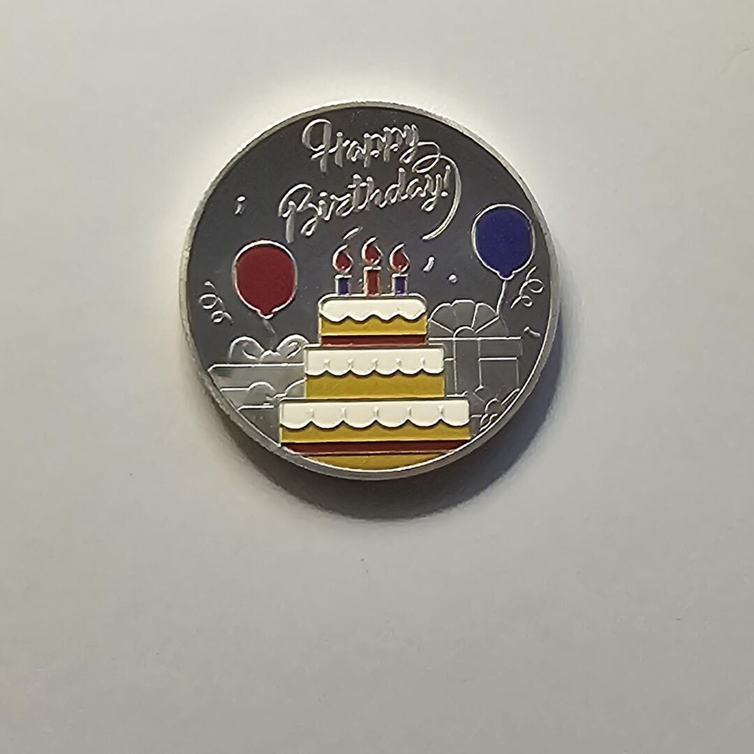Happy Birthday Coin - Birthday Card Gift - Birthday Memento - Birthday ...