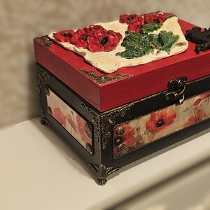 Memory Box - Remembrance Keep Safe Box - Lest We Forget Memory Box ...