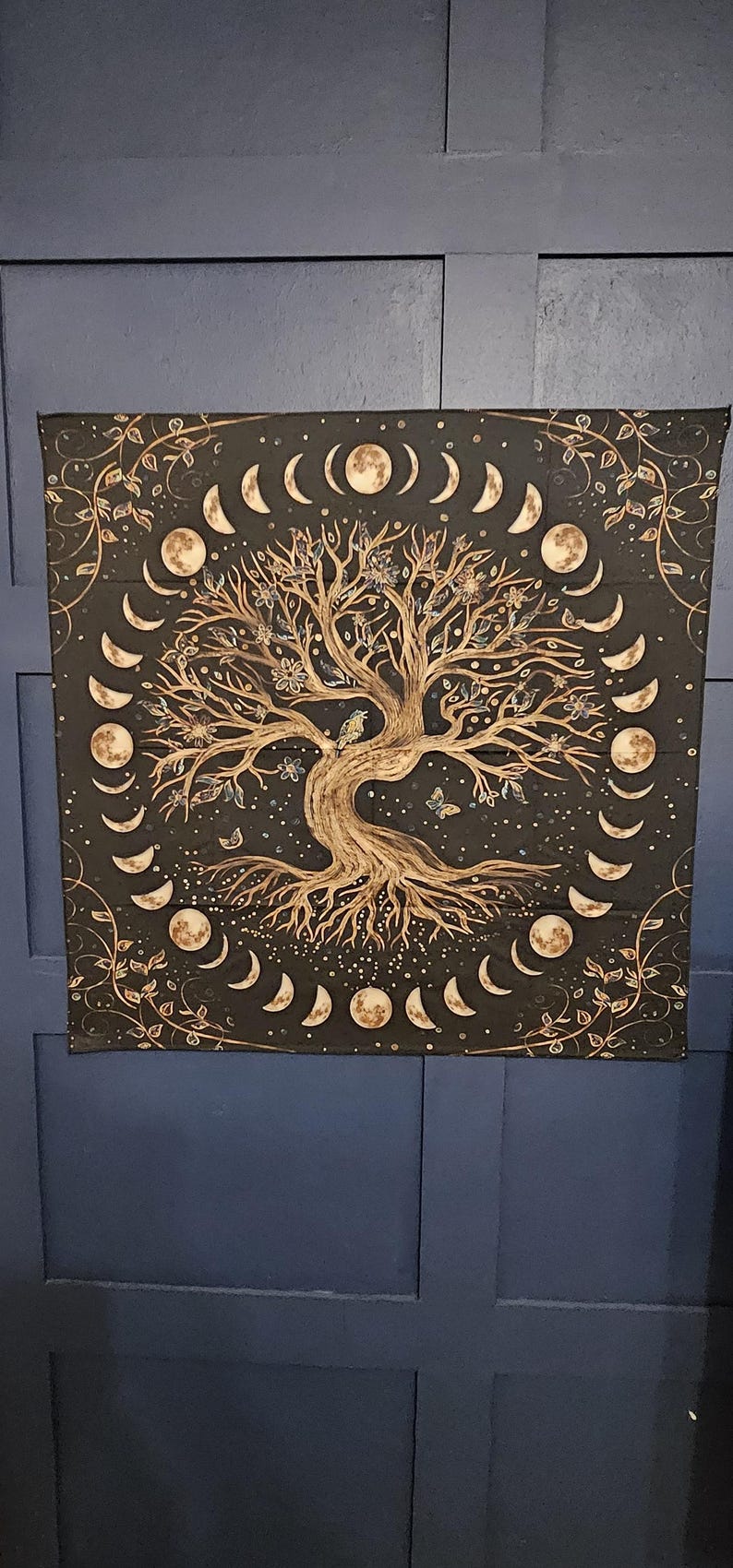 Altar Cloth Tree of Life - Rustic Altar Cloth - Dorm Wall Hanging ...