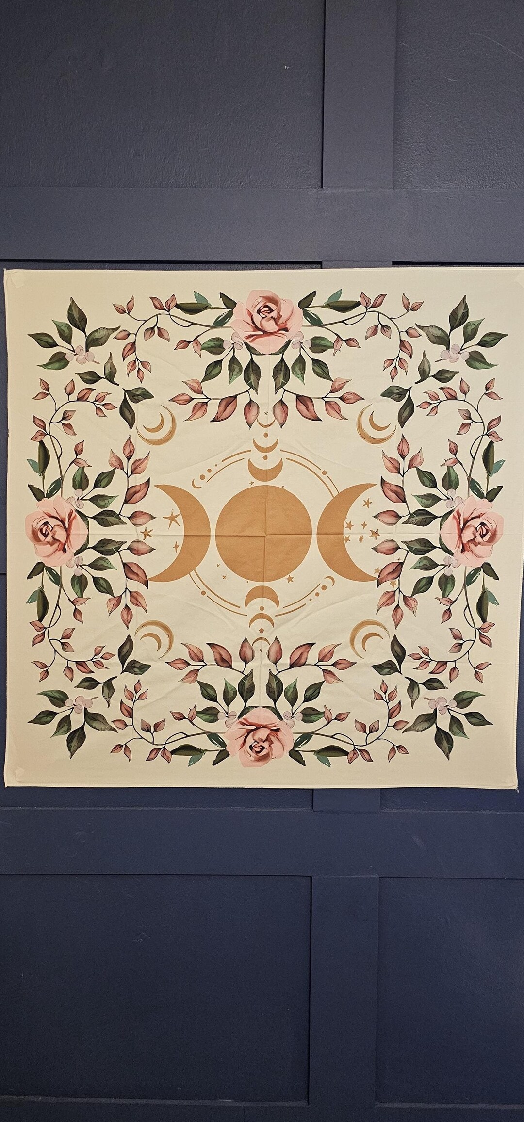 Altar Cloth Moon Phases - Altar Cloth - Dorm Wall Hanging - Shrine ...