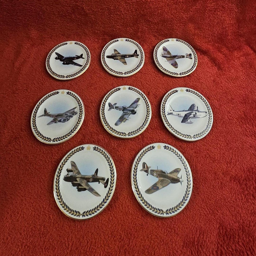 8pc RAF “the Chosen Few” Plate Collection – Davenport by Keith Woodcock ...