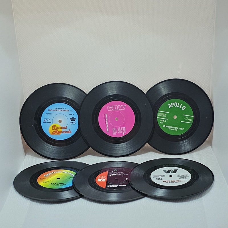 Vinyl Coasters - Etsy
