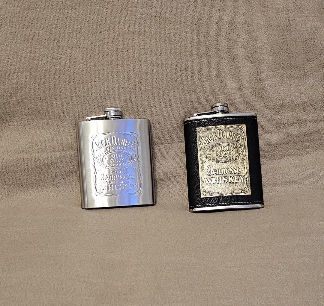 7 0z Stainless Steel Hip Flask - Jack Daniel's Hip Flask - Birthday ...