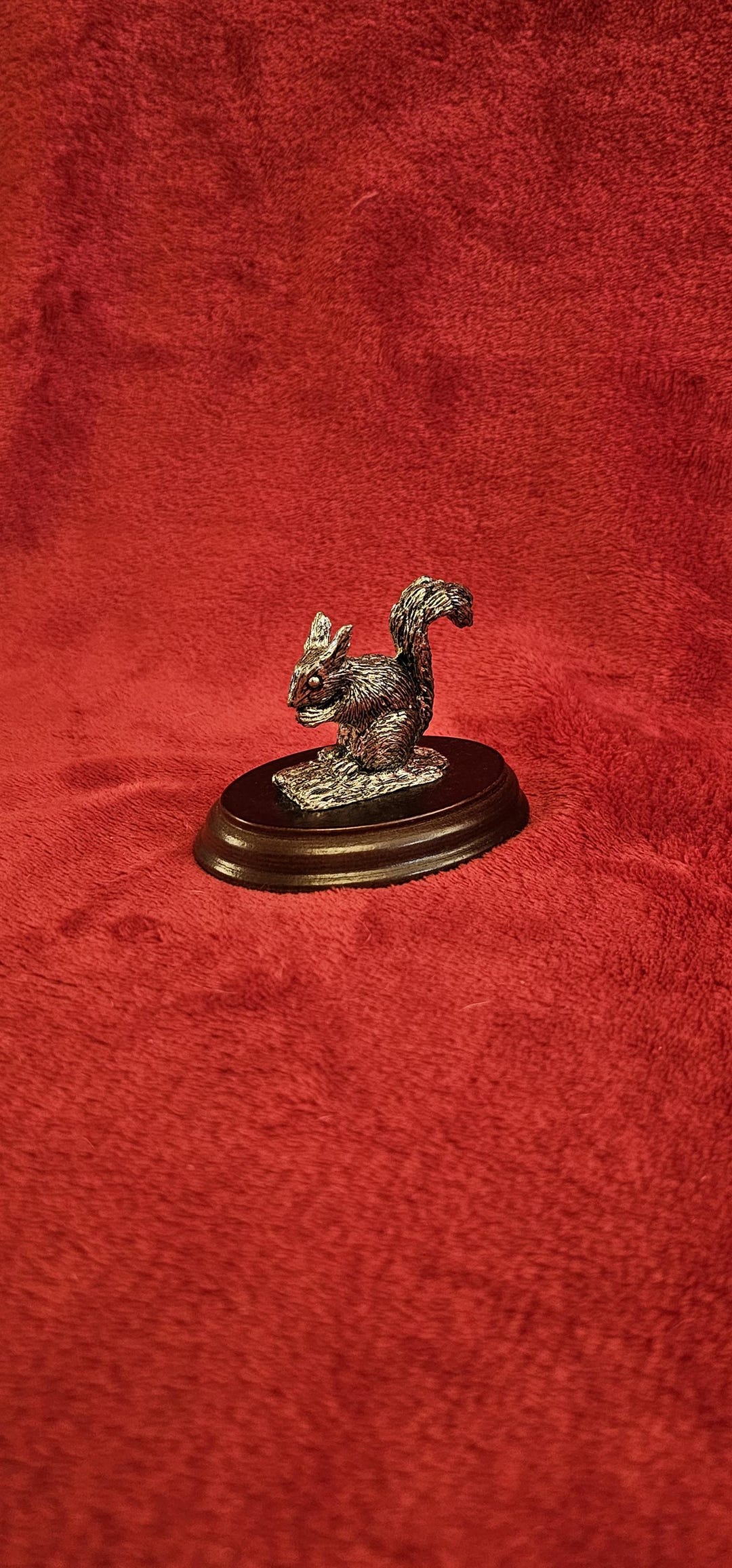 Vintage Merlin Pewter Squirrel Sculpture | Woodland Decor Figurine ...