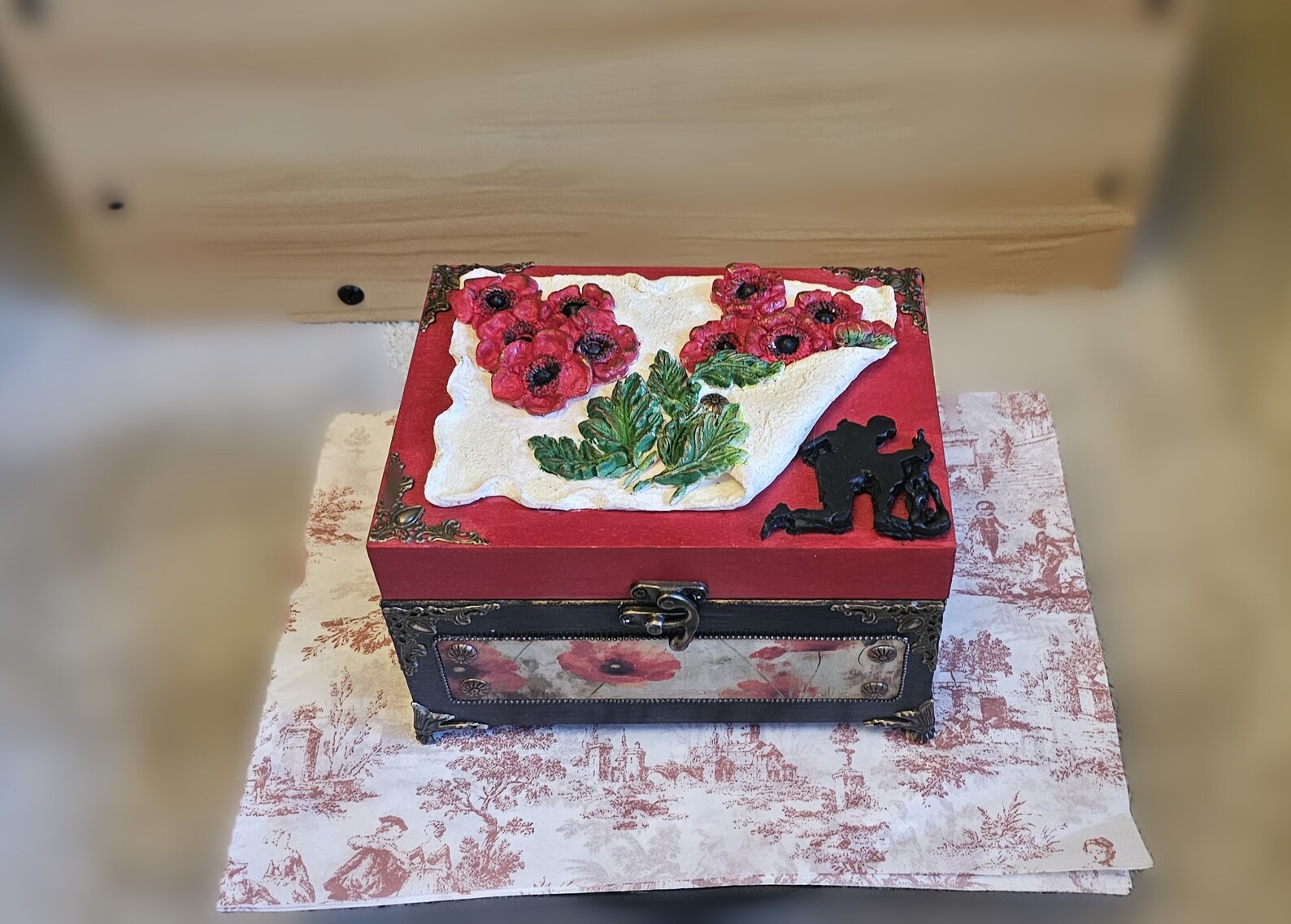 Memory Box Remembrance Keep Safe Box Lest We Forget Memory Box Memorial ...