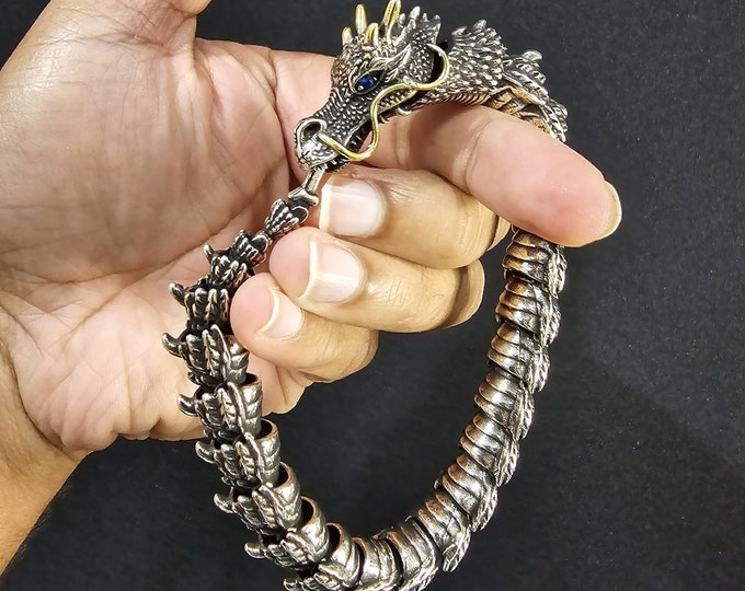 Dragon Armband STERLING SILBER 925 Türkis Chinesischer Drache Altes ...