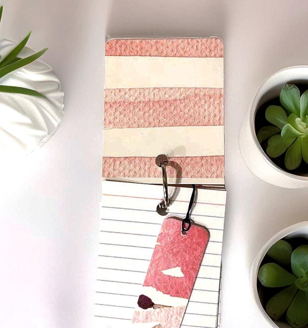 Mini Index Card Binder Floral Themed: Pocket Study Organizer With ...