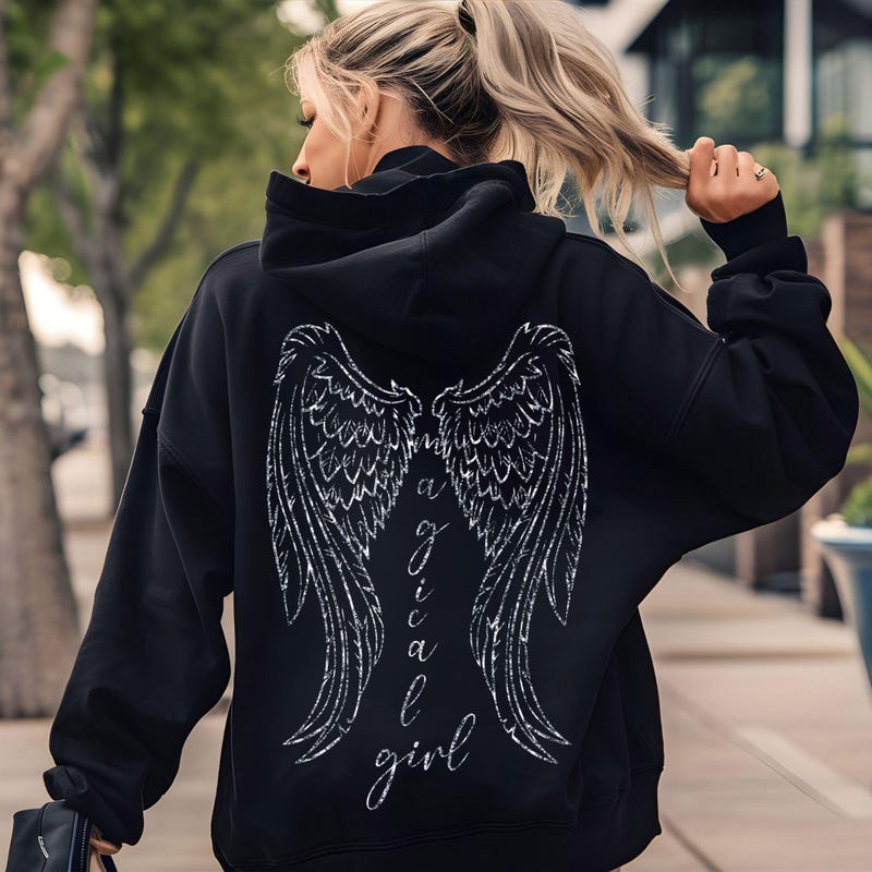 Womens Wings Hoodie - Etsy
