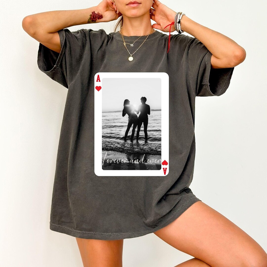 Comfort Colors Custom Playing Card Shirt Custom Best Friends Photo ...