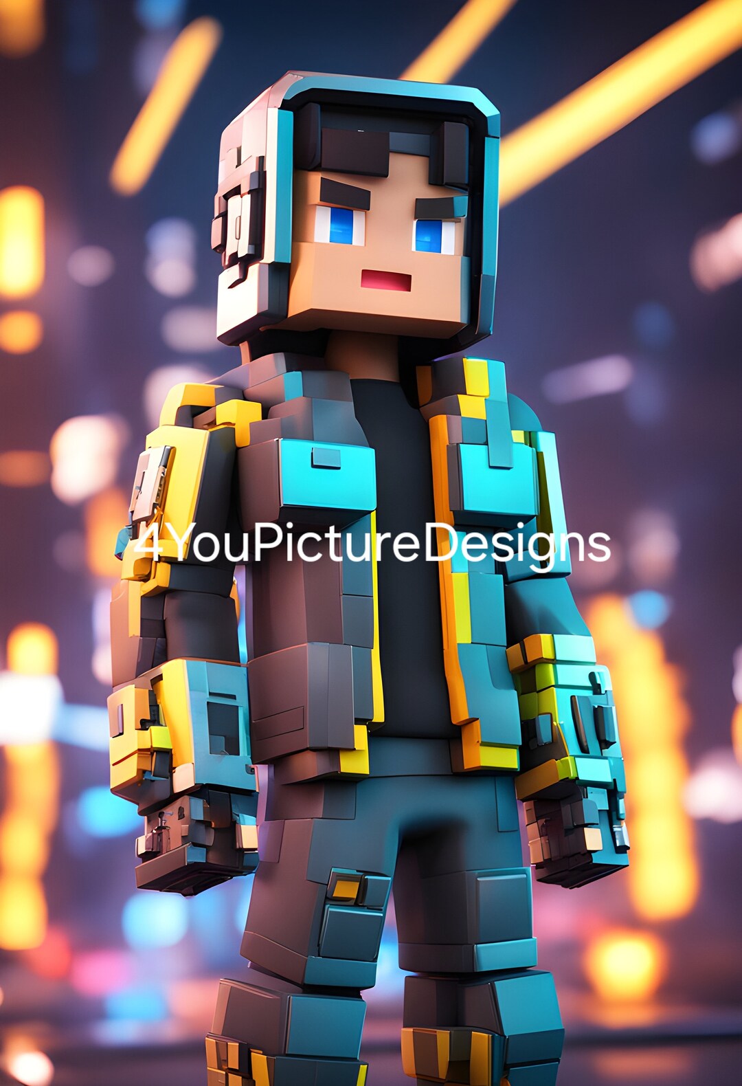 Minecraft Art Bundle JPEG Digital Product - Etsy