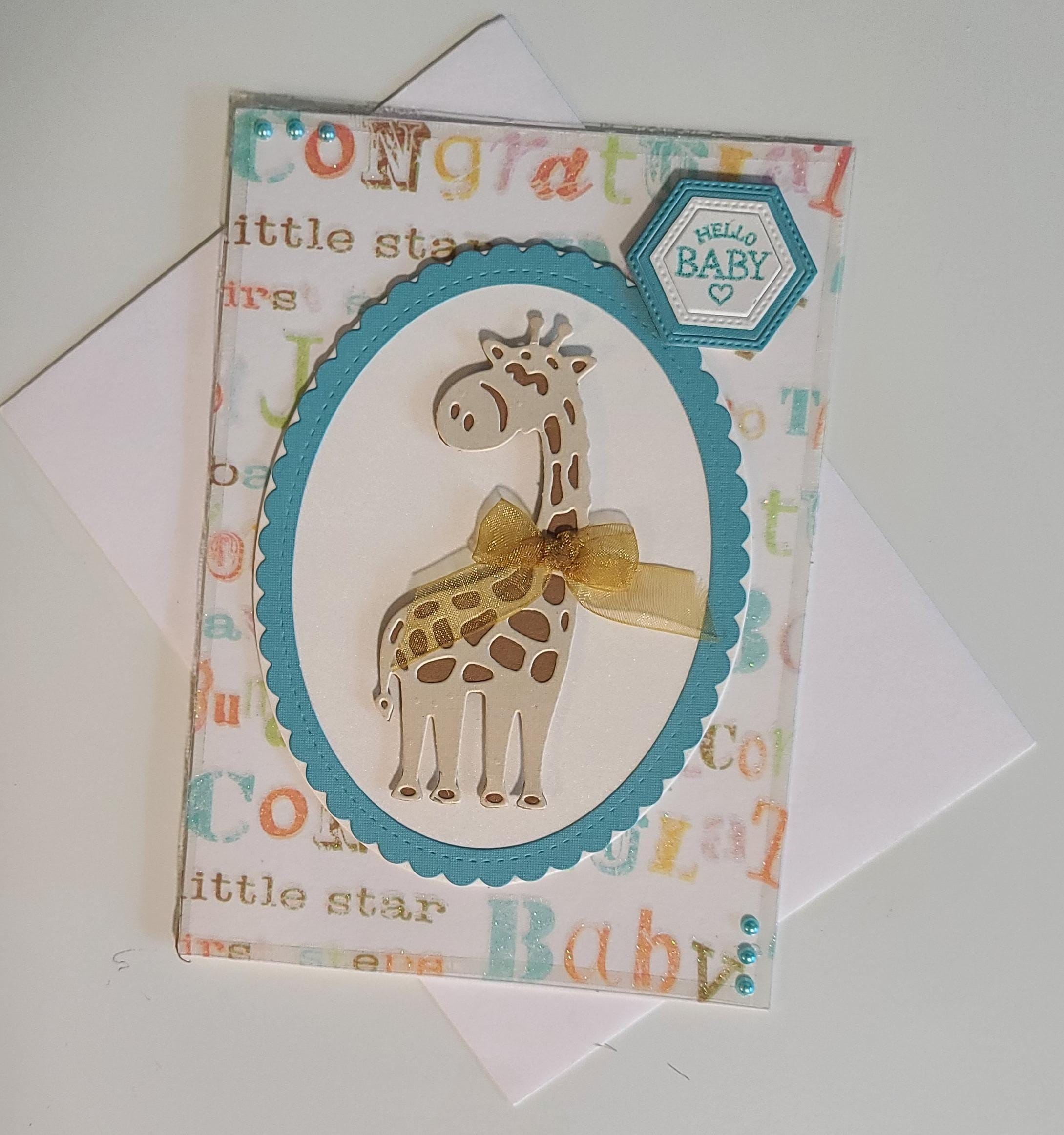 Baby Card - Baby Gerry the Giraffe - Etsy
