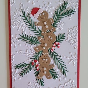 Christmas Card - Gingerbread Men - Etsy