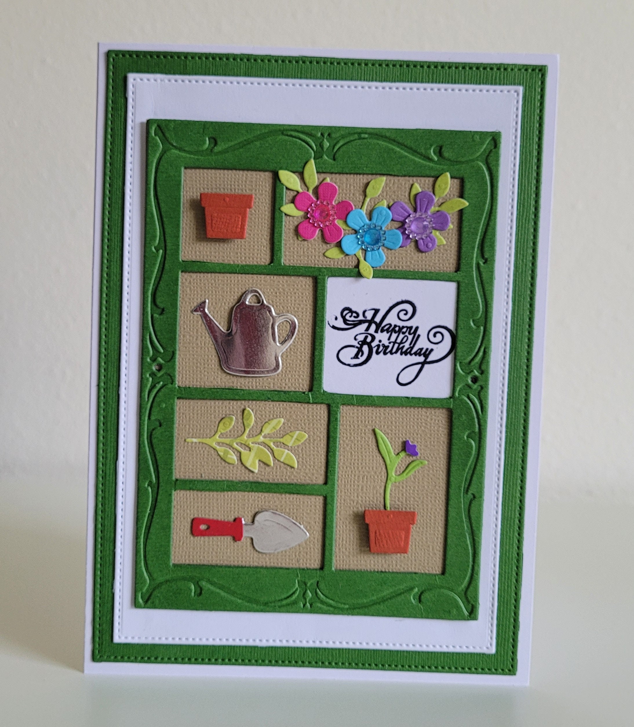 Birthday Card - Birthday Garden - Etsy