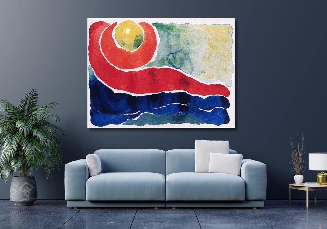 Georgia O'keeffe Evening Star No 3 Ready to Hang Canvas,ladder to the ...
