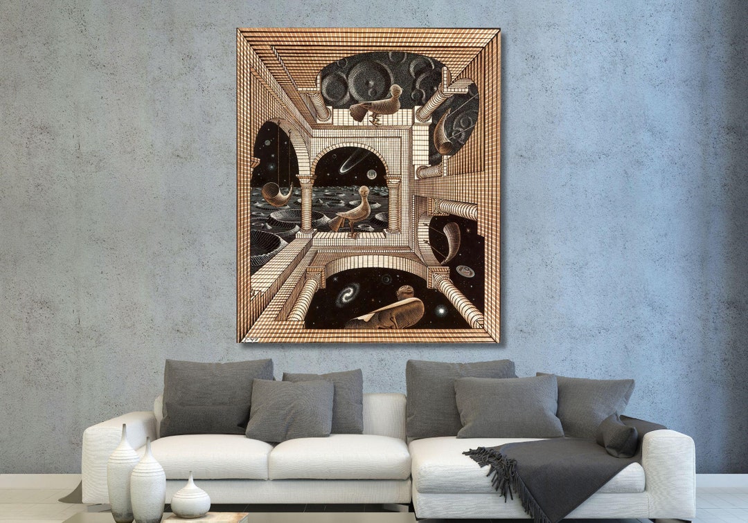 Maurits Cornelis Escher Another World Poster/canvas Wall Art Print ...