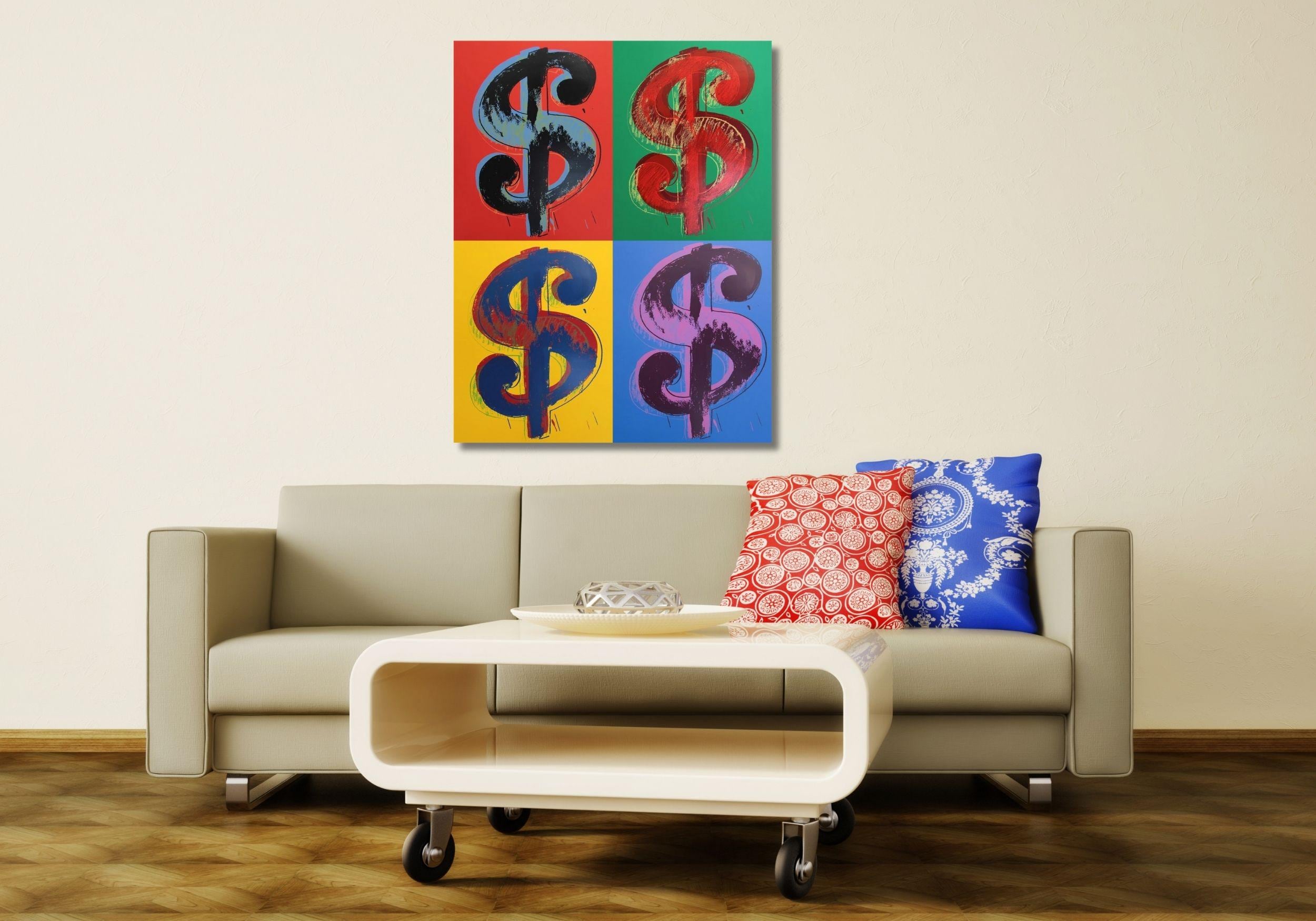 Andy Warhol Dollar Sign Poster/canvas Wall Art Print,andy Warhol Arts ...