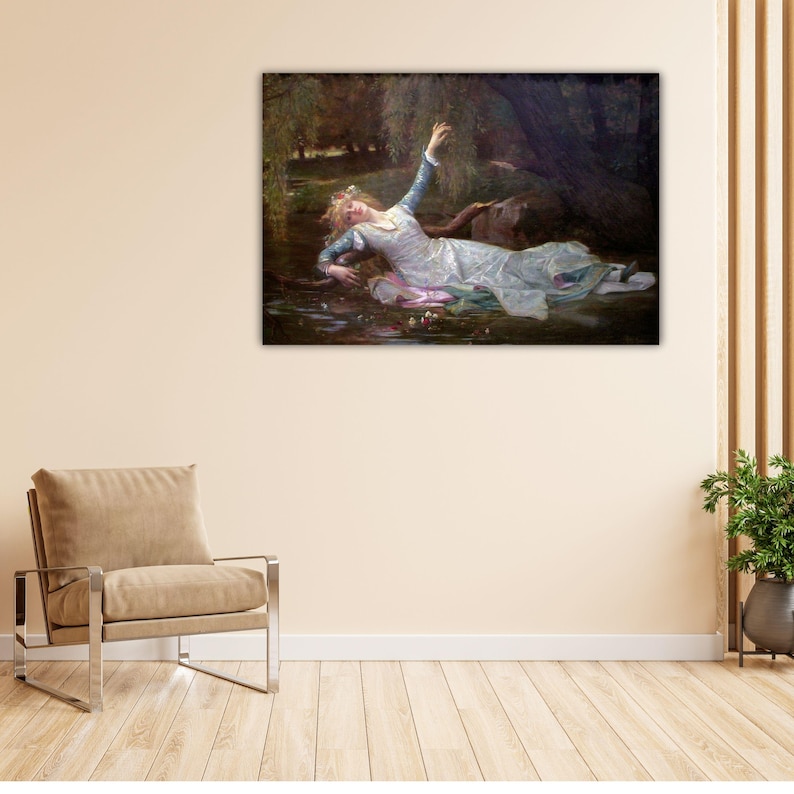 Alexandre Cabanel - Ophelia 1883 Canvas Jcabanel Poster Cabanel Print ...