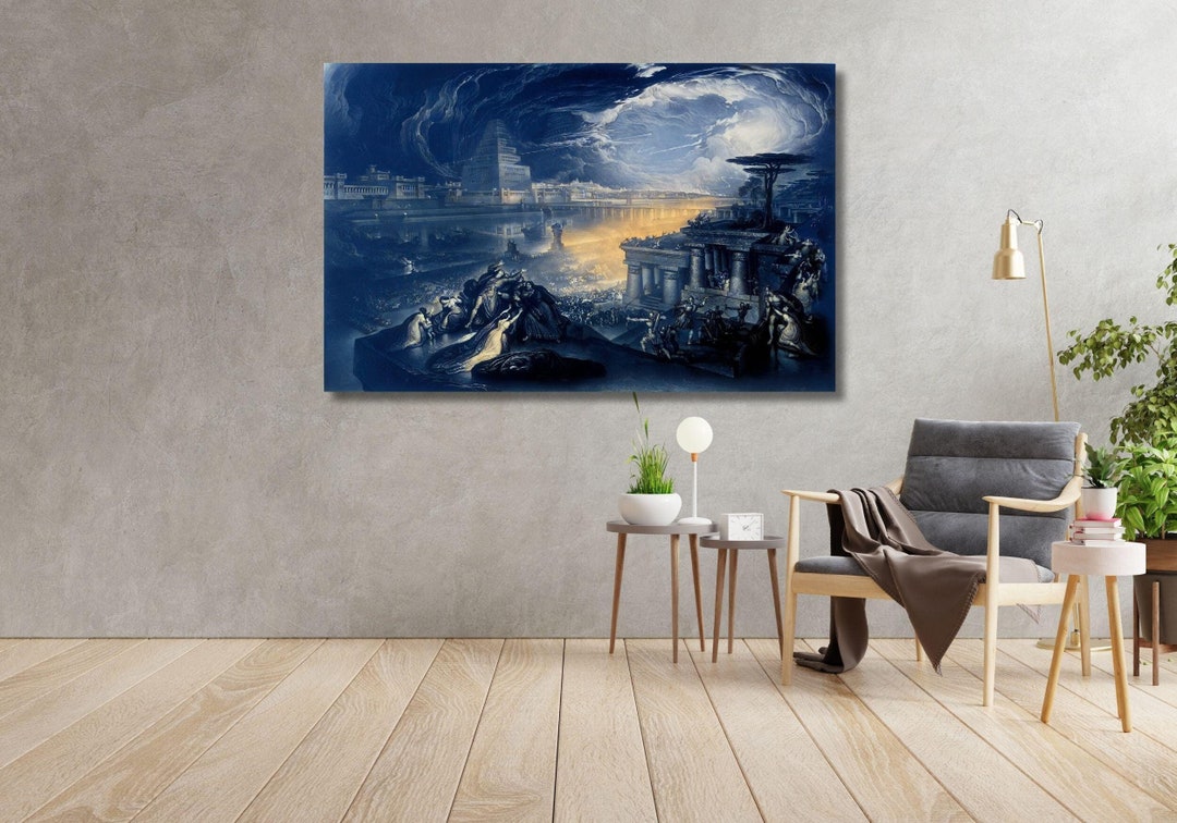 John Martin Fall of Babylon 1831 Painting Wall Art,cyrus the Great ...