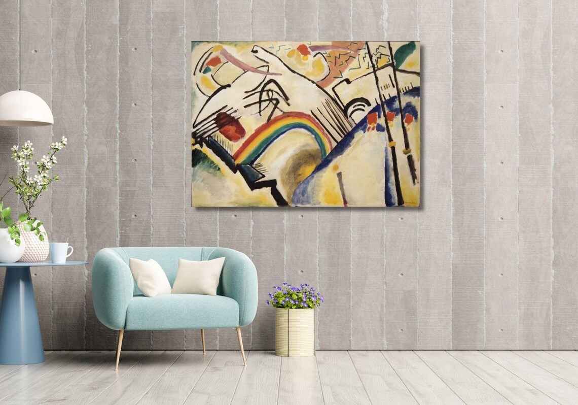 Wassily Kandinsky Cossacks 1910 Canvas Wall Art,kandinsky Cosaques ...