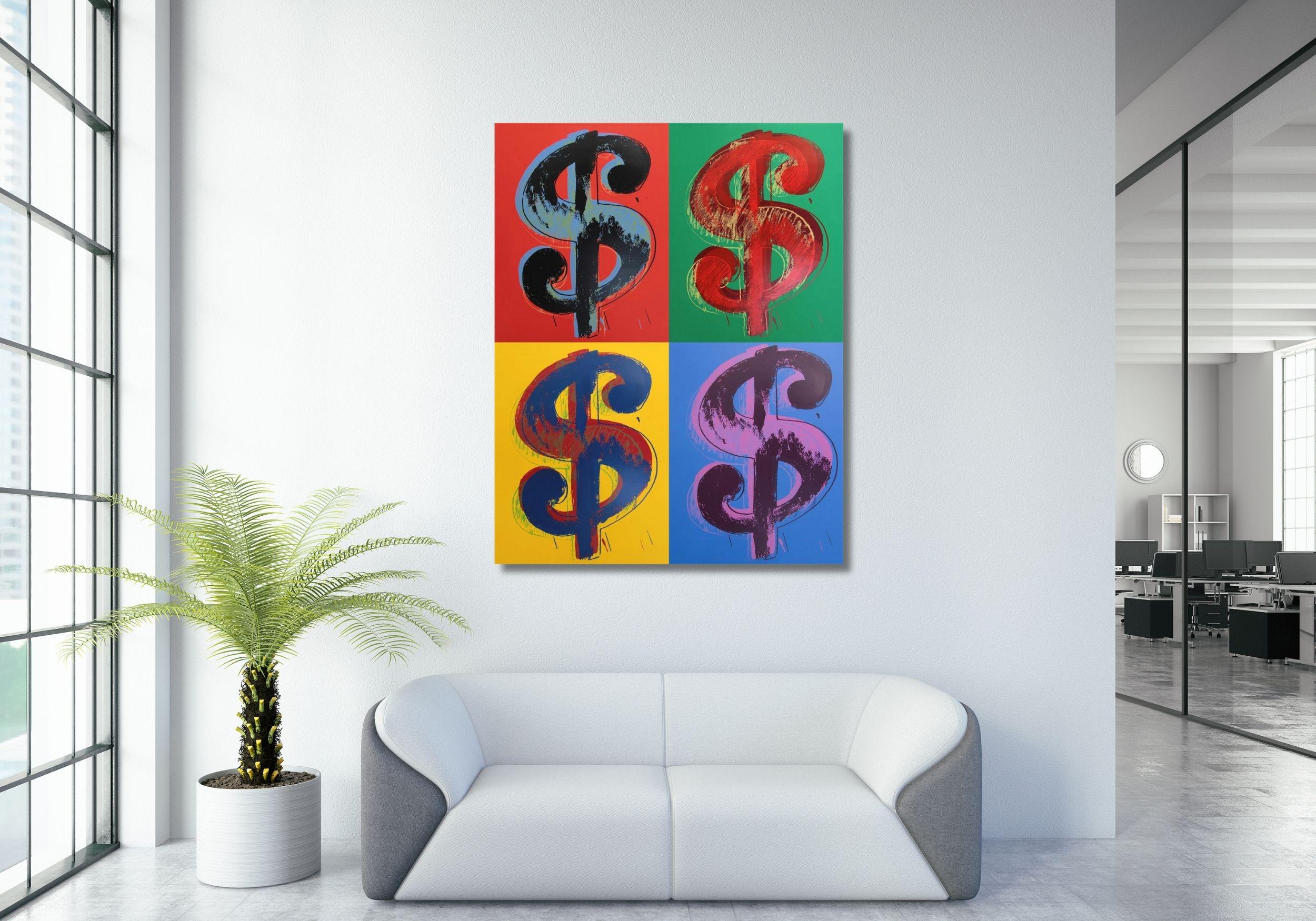 Andy Warhol Dollar Sign Poster/canvas Wall Art Print,andy Warhol Arts ...
