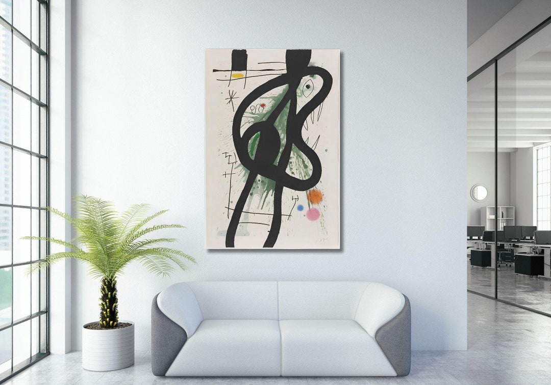 Joan Miró Great Carnivore Canvas Wall Art, Joan Miro Wall Art Print ...