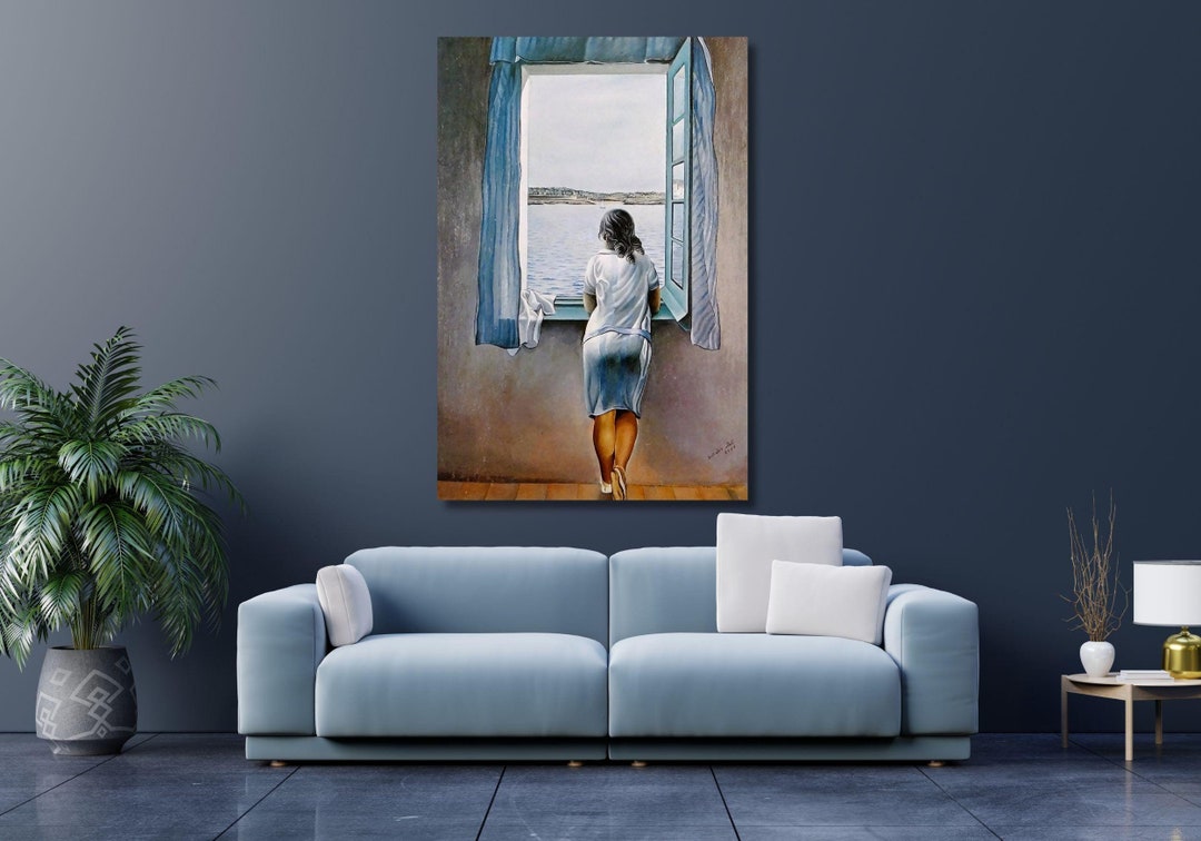 Salvador Dali Girl at the Window Ready to Hang Canvas,girl at the ...