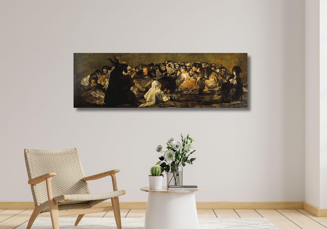 Witches' Sabbath the Great He-goat by Francisco Goya Canvas Wall Art ...