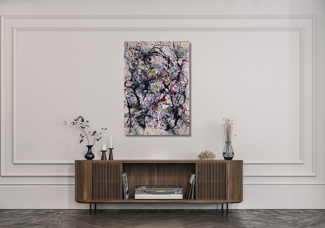 Jackson Pollock Wall Art,pollock Canvas Wall Art,abstract Wall Art ...