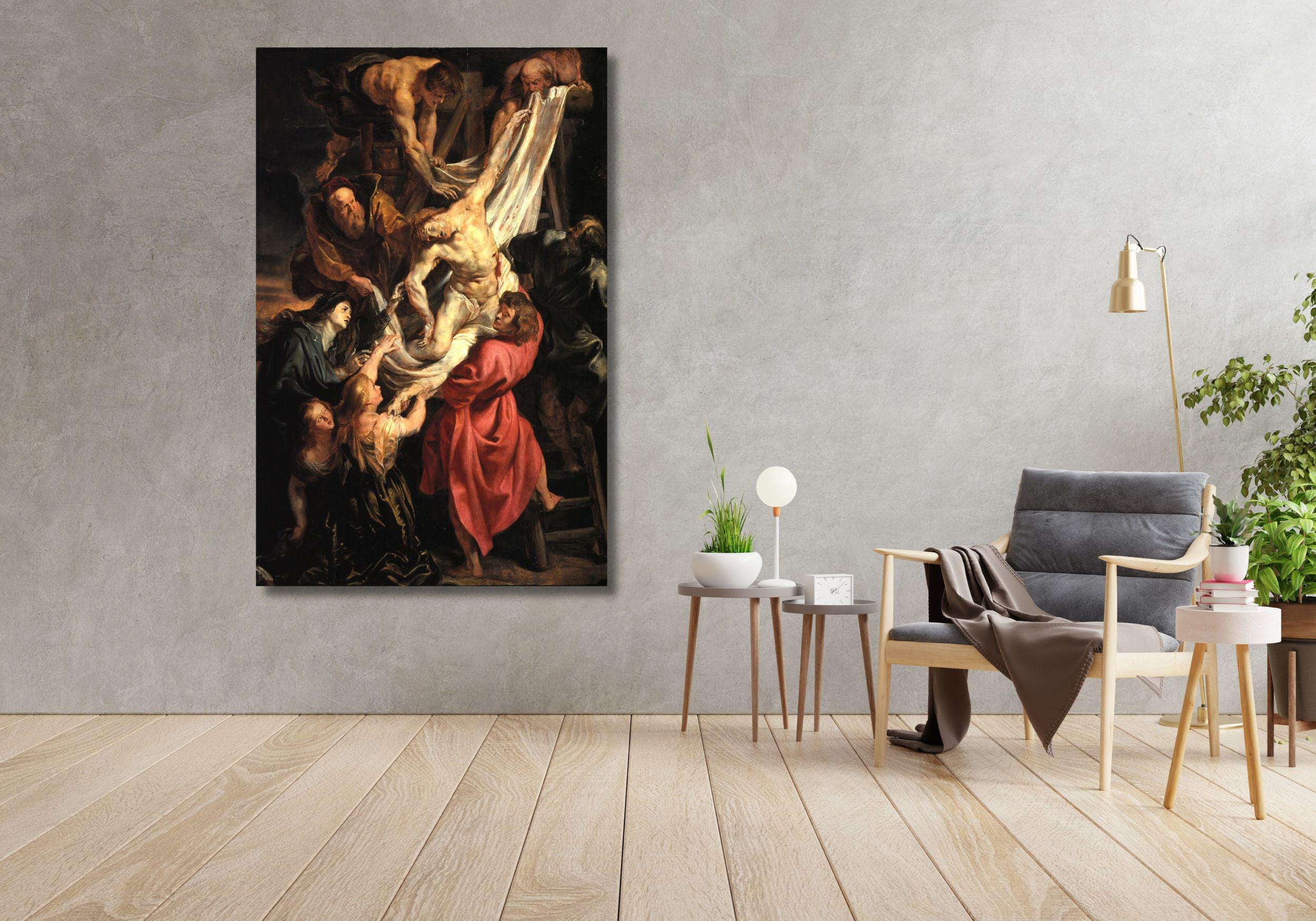 The Descent From the Cross Poster/canvas Wall Art,peter Paul Rubens Arts,central Part of the ...