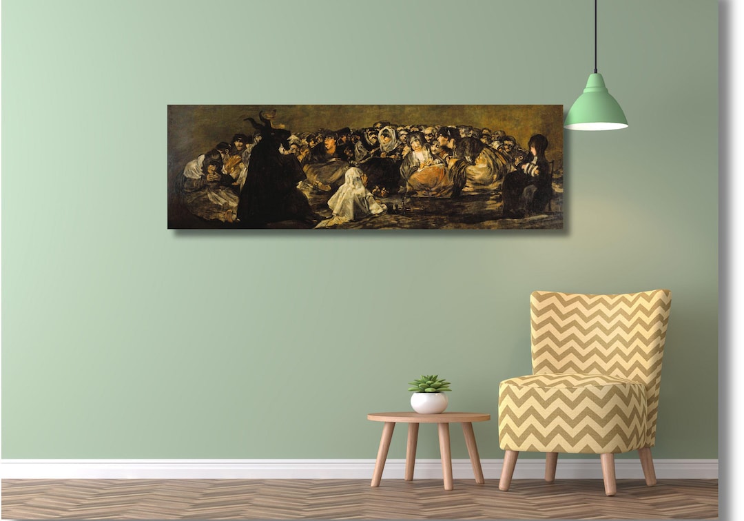 Francisco Goya Witches' Sabbath the Great He-goat Canvas Art Poster ...
