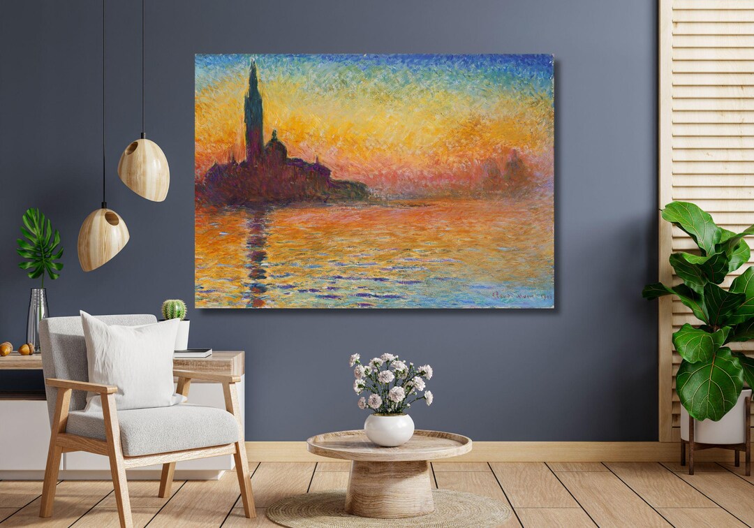 Claude Monet San Giorgio Maggiore at Dusk Canvas Art,claude Monet Wall ...