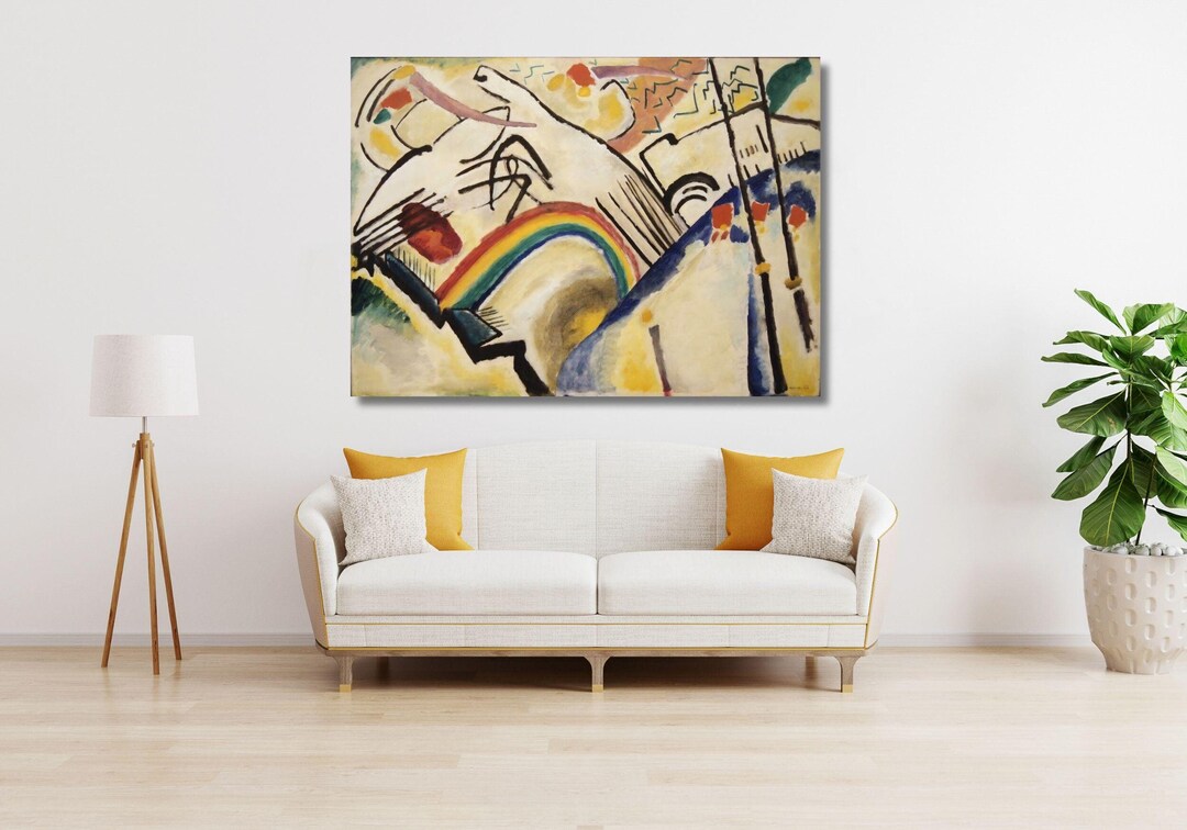 Wassily Kandinsky Cossacks 1910 Canvas Wall Art,kandinsky Cosaques ...