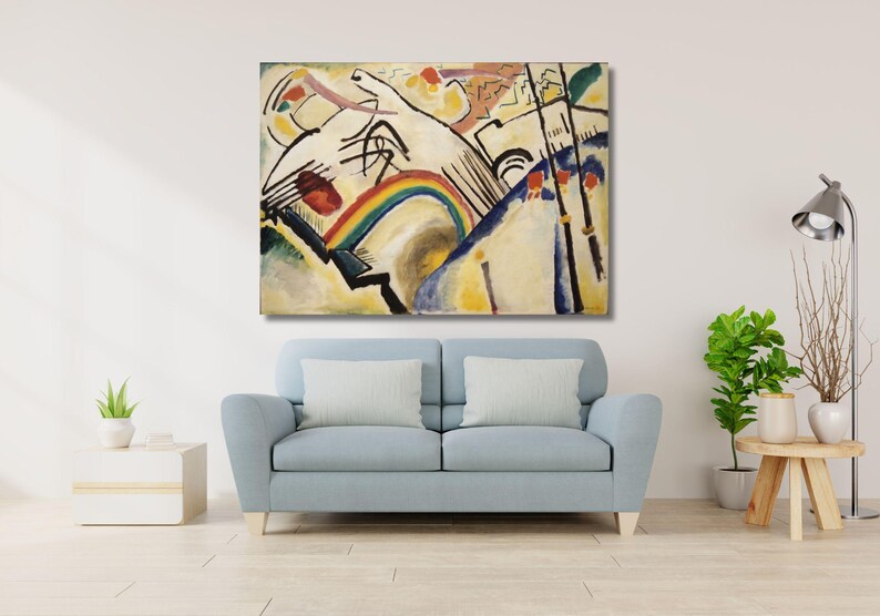 Wassily Kandinsky Cossacks 1910 Canvas Wall Art,kandinsky Cosaques ...