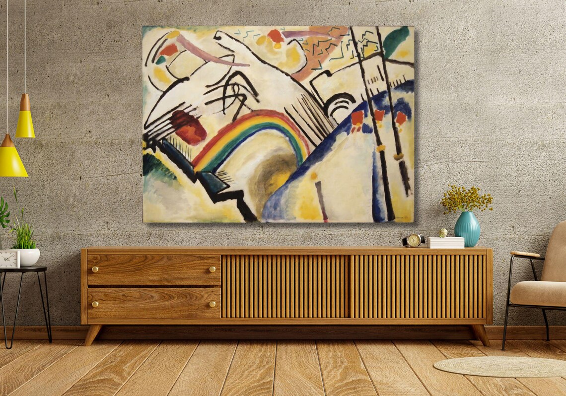 Wassily Kandinsky Cossacks 1910 Canvas Wall Art,kandinsky Cosaques ...