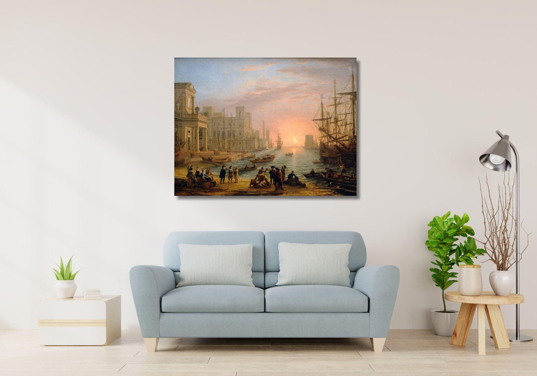 Claude Lorrain Seaport at Sunset Art,history Painting,wall Art ...
