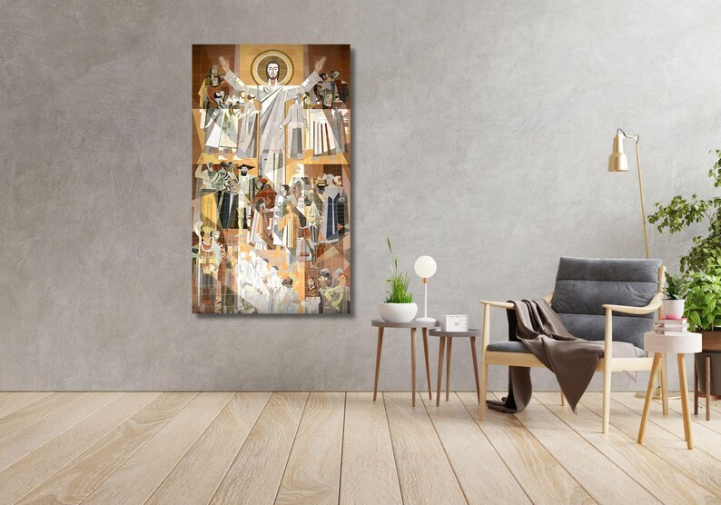 Touchdown Jesus Canvas Print: Notre Dame Football Art - Etsy