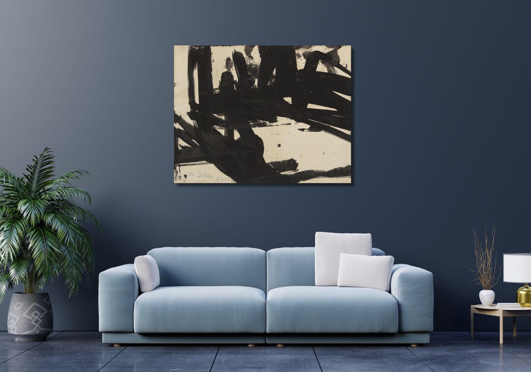 Franz Kline Art Canvas Print,franz Kline Black White Art Wall Art ...