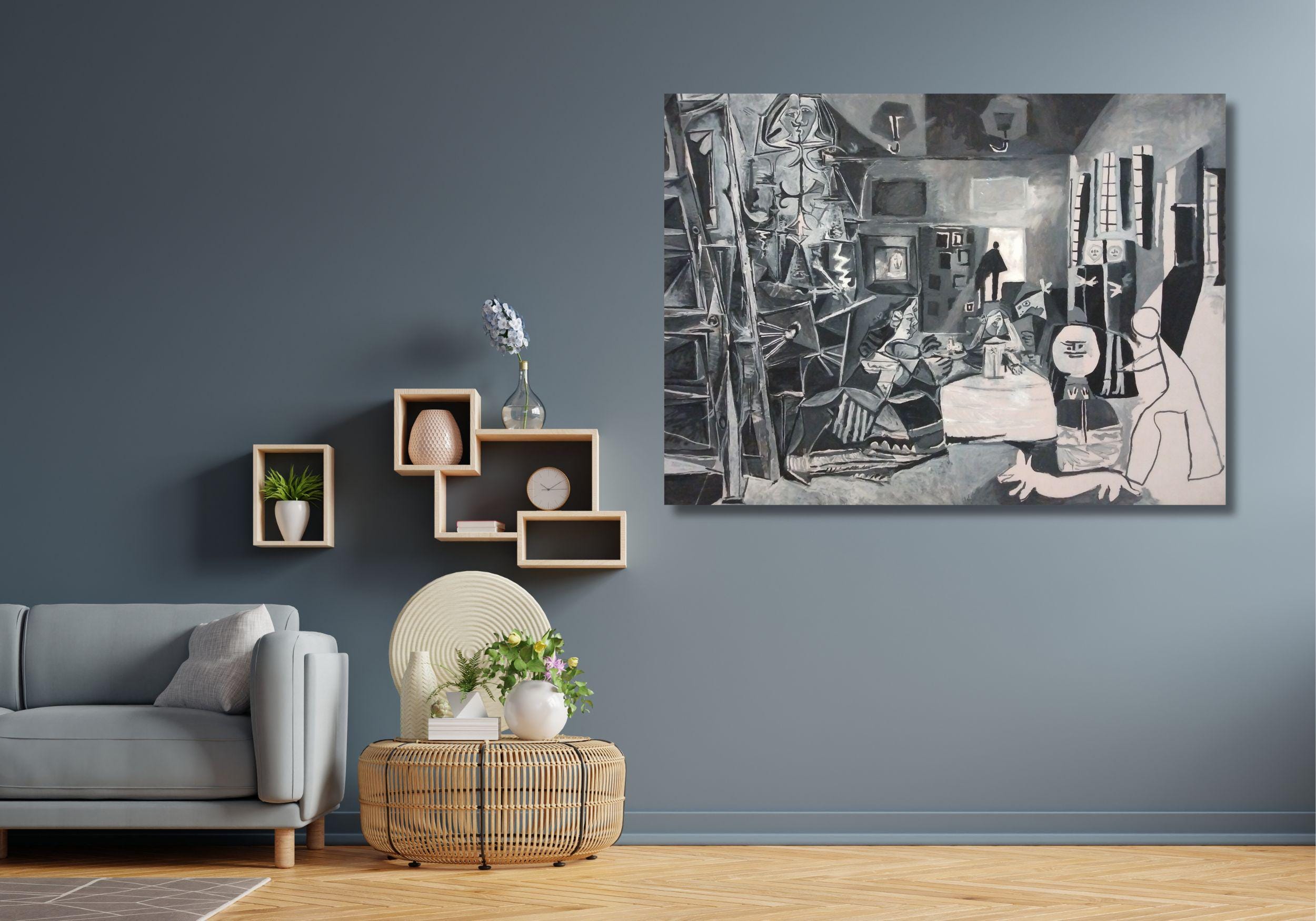 Pablo Picasso Las Meninas Painting Art Print Canvas,masterpiece Canvas ...