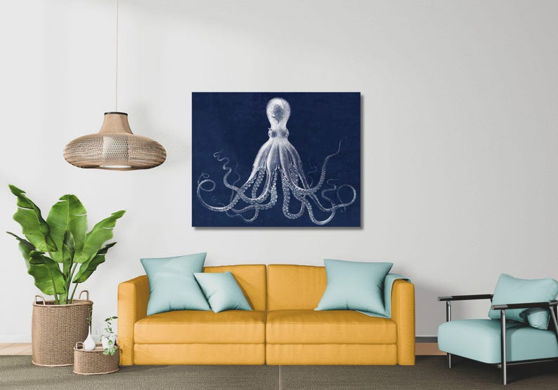 Octopus Canvas Poster, Octopus Art Print, Lord Bodner's Octopus, Lord ...