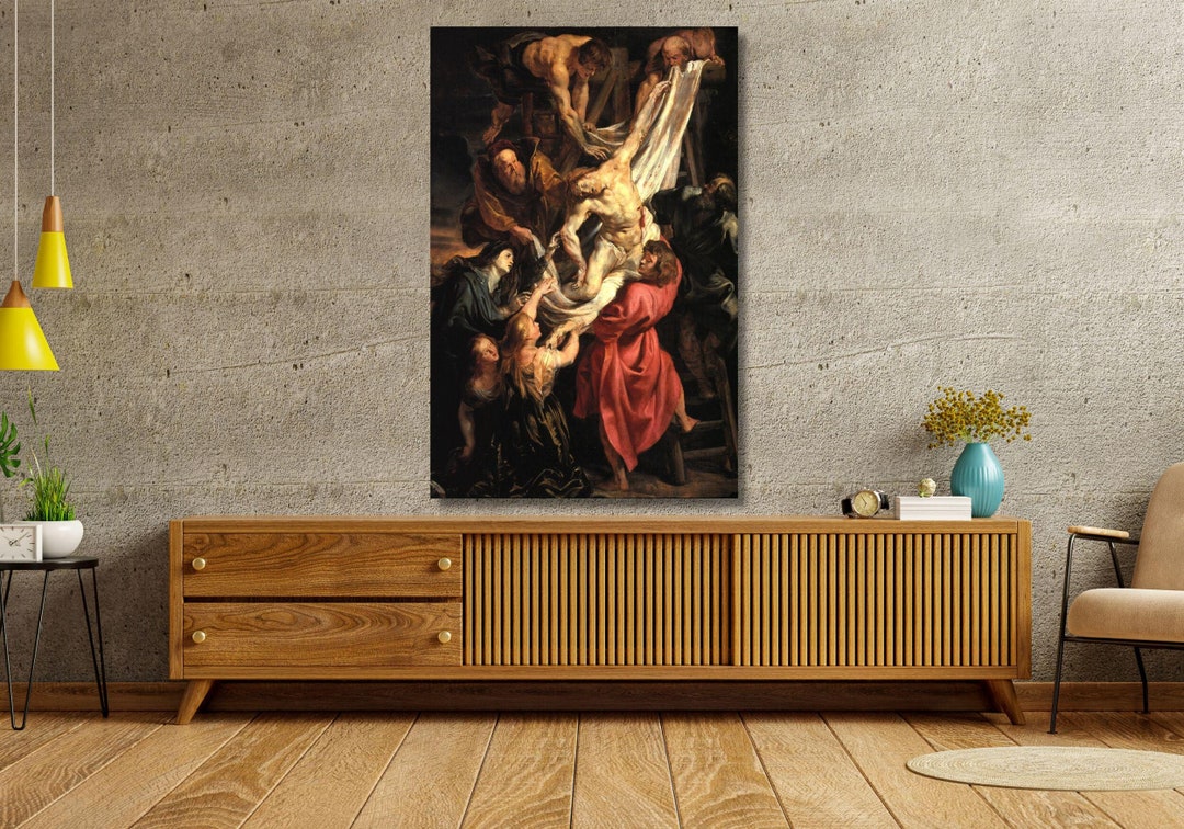 The Descent From the Cross Poster/canvas Wall Art,peter Paul Rubens Arts,central Part of the ...