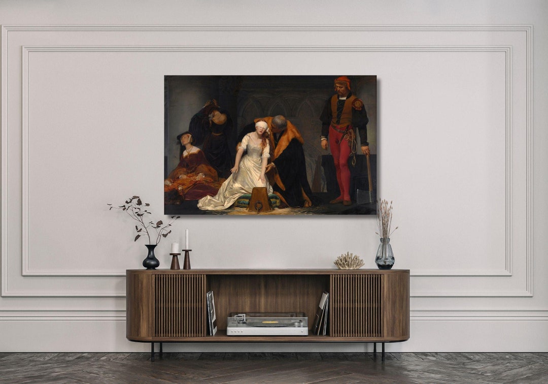 Paul Delaroche the Execution of Lady Jane Grey (1834) Poster/canvas ...