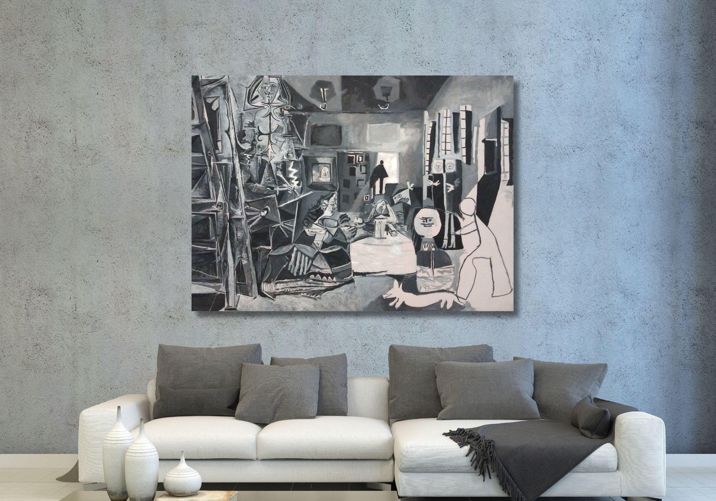 Pablo Picasso Las Meninas Painting Art Print Canvas,masterpiece Canvas ...