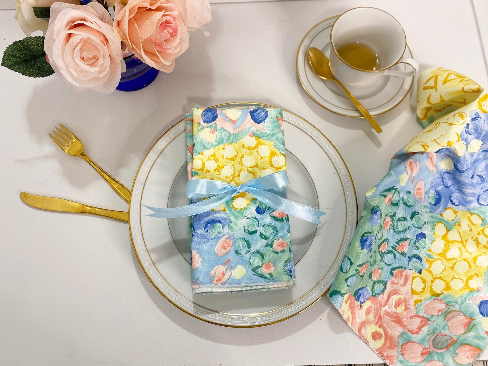 Spring Napkins Décor Set of 4 Napkins Cloth Napkins - Etsy