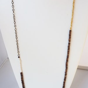 Tagnipis Shell and Puka Shell Asymmetrical Wrappable Necklace - Etsy