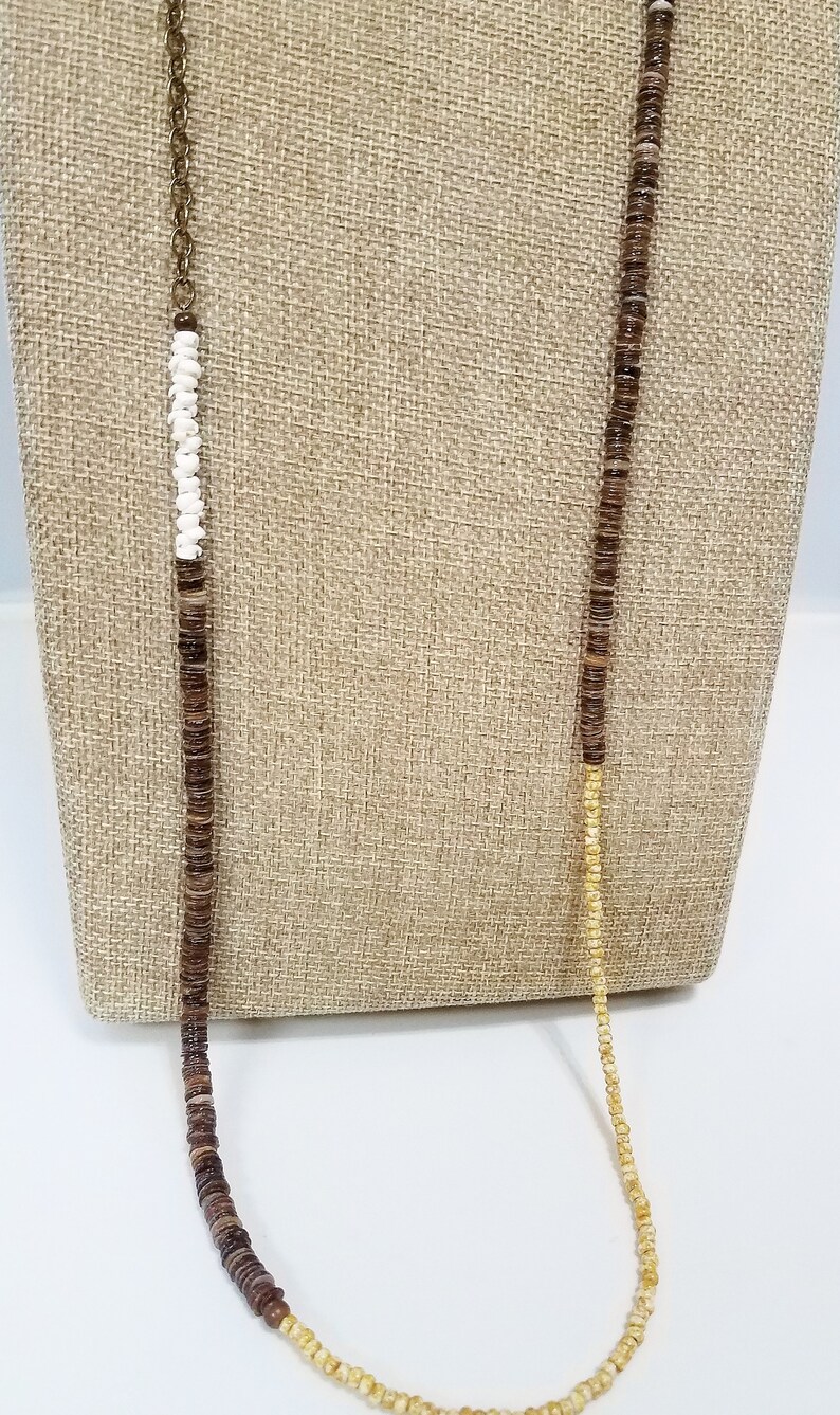 Tagnipis Shell and Puka Shell Asymmetrical Wrappable Necklace - Etsy