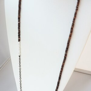 Tagnipis Shell and Puka Shell Asymmetrical Wrappable Necklace - Etsy