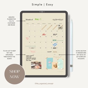 Sunday Start Simple Weekly Planner Bundle/minimalist/clean/digital ...