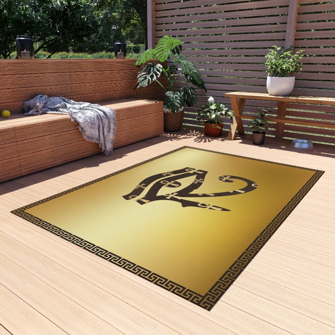 Eye of Horus Outdoor Rug| Outdoor Rug for Indoor Use| Patio Rug ...