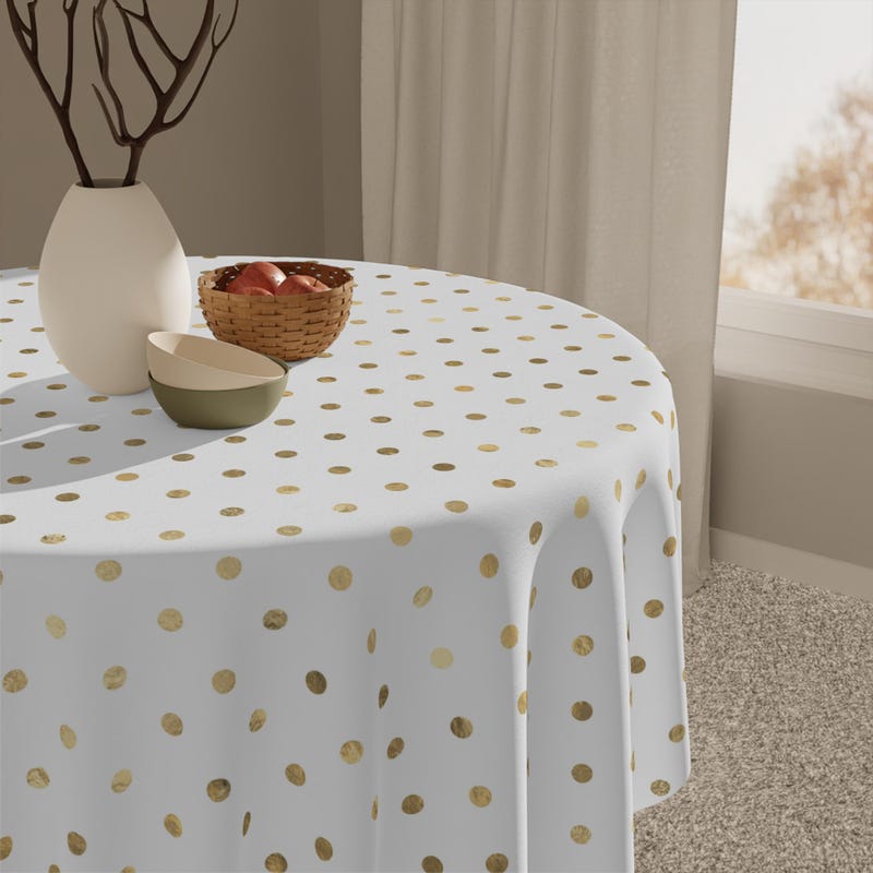 Pink Gold Tablecloth - Etsy