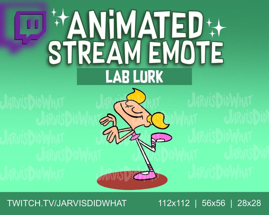 Animated Twitch Emote | Lurk Emote | Dexter Emote | Discord Emote ...